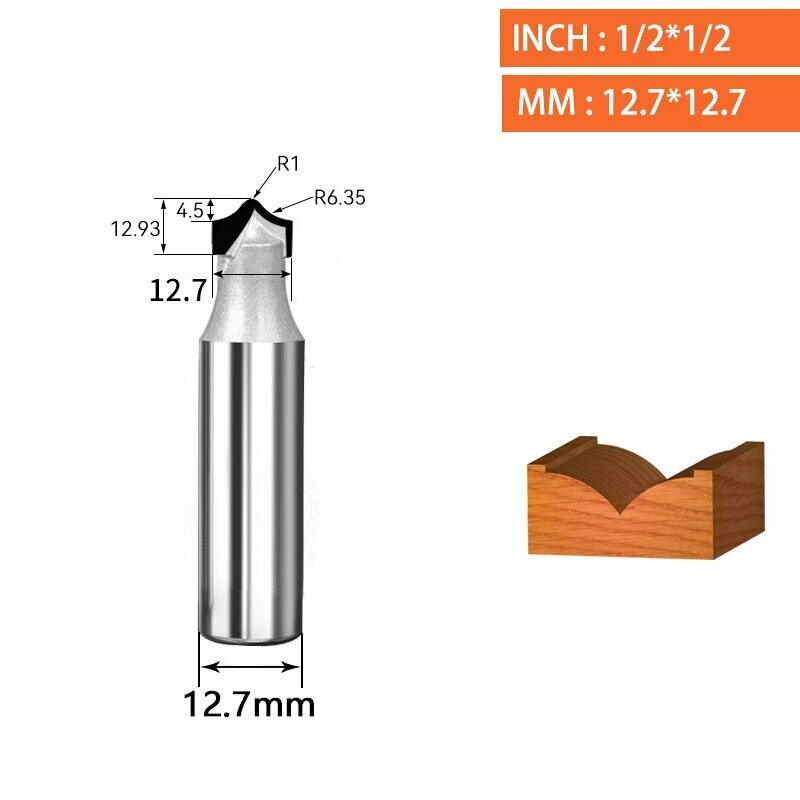 Алмазная фреза Vsharp для резки дверей 12.7x12.7