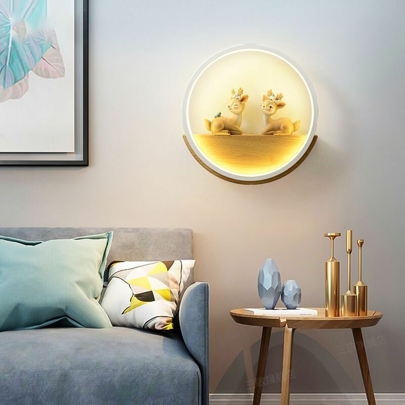 Настенный светильник RUIXTIPAD AT-WL251 19W Fawn Light Спальня Детский настенный светильник Wall Decor LED