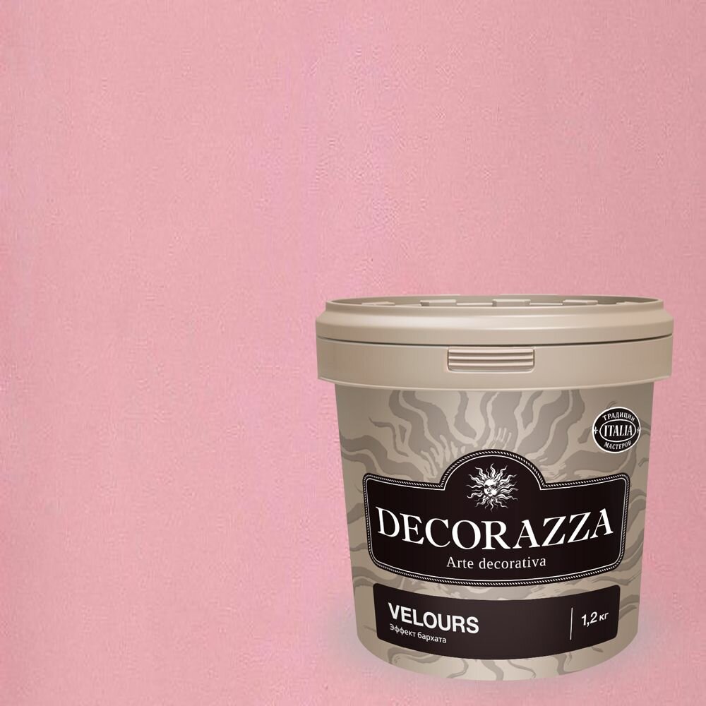 Декоративная штукатурка с эффектом бархата Decorazza Velours (1,2кг) VL 10-54