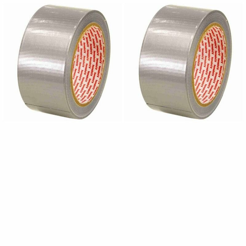 Vintanet Клейкая лента, монтажная, армированная, 50 мм х 50 м, серебряная, 2 уп.