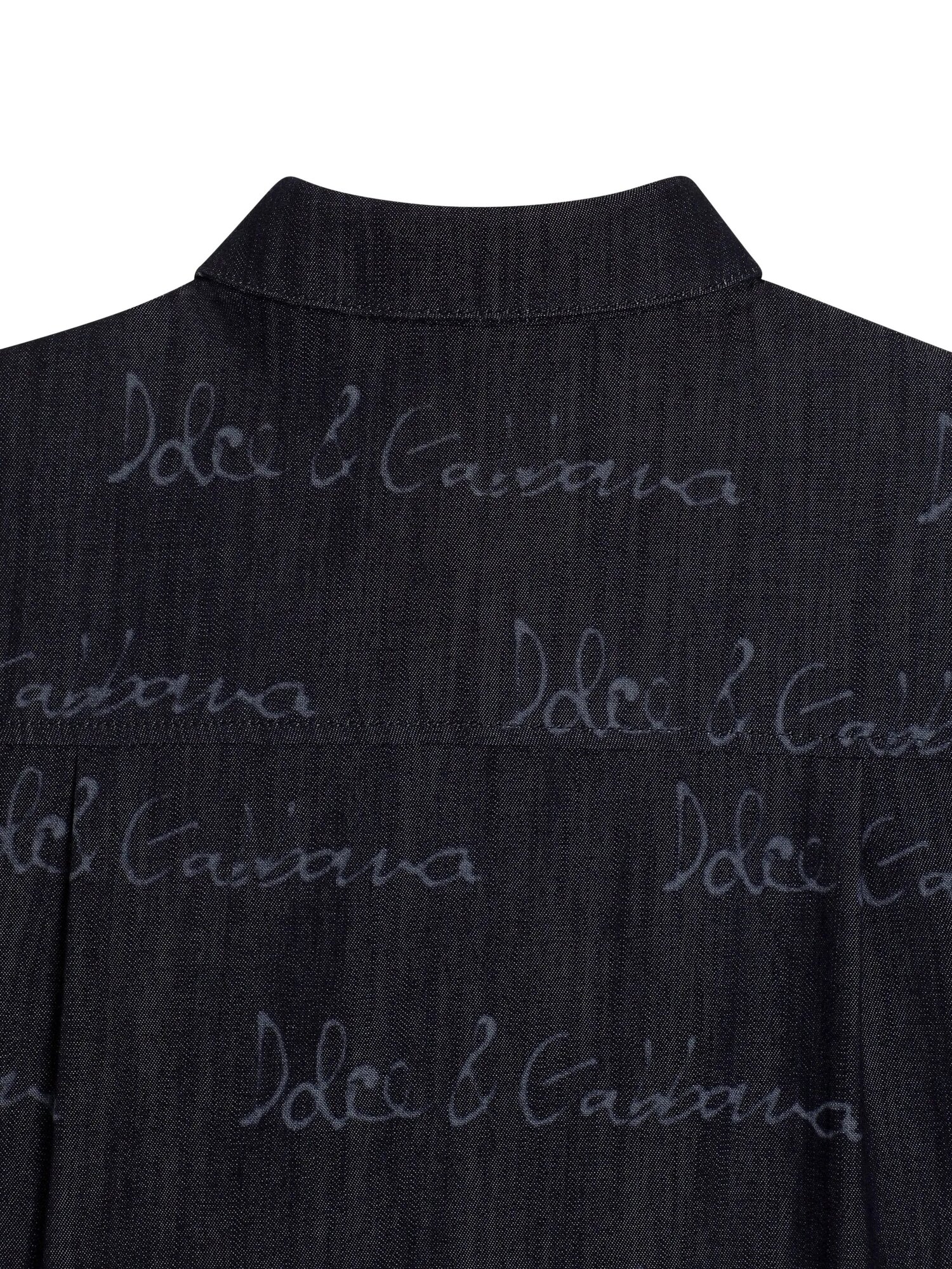 Рубашка DOLCE & GABBANA, размер 8 лет, синий — фото 1