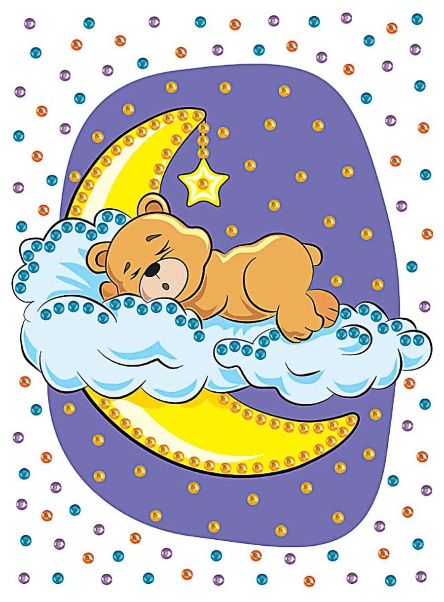 Hobbius MDS-05 Мозаика 19.5 x 26.5 см №09 Мишка на луне