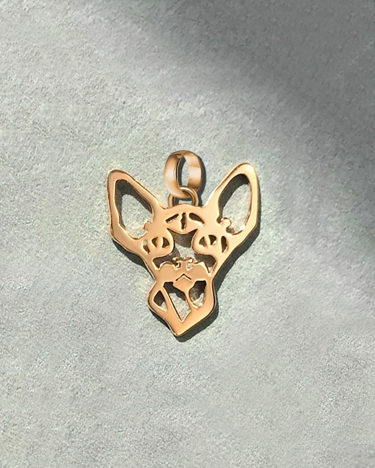 Подвеска, серебро, 925 проба, золочение