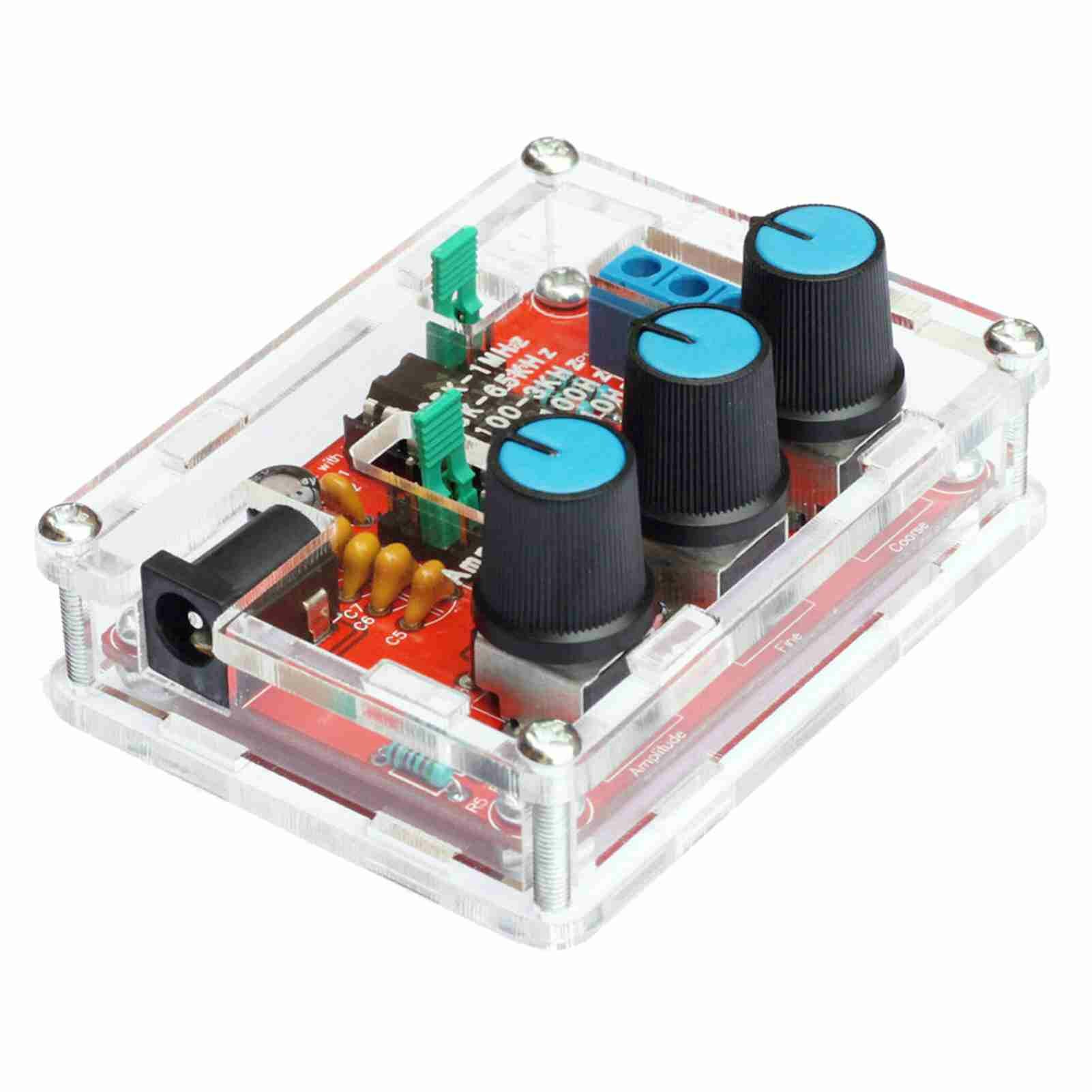 XR2206 Высокоточный генератор сигналов функций DIY Kit Синусоидальный/Треугольный/Квадратичный выход 1 Гц-1 МГц Регулируемая частота Амплитуда