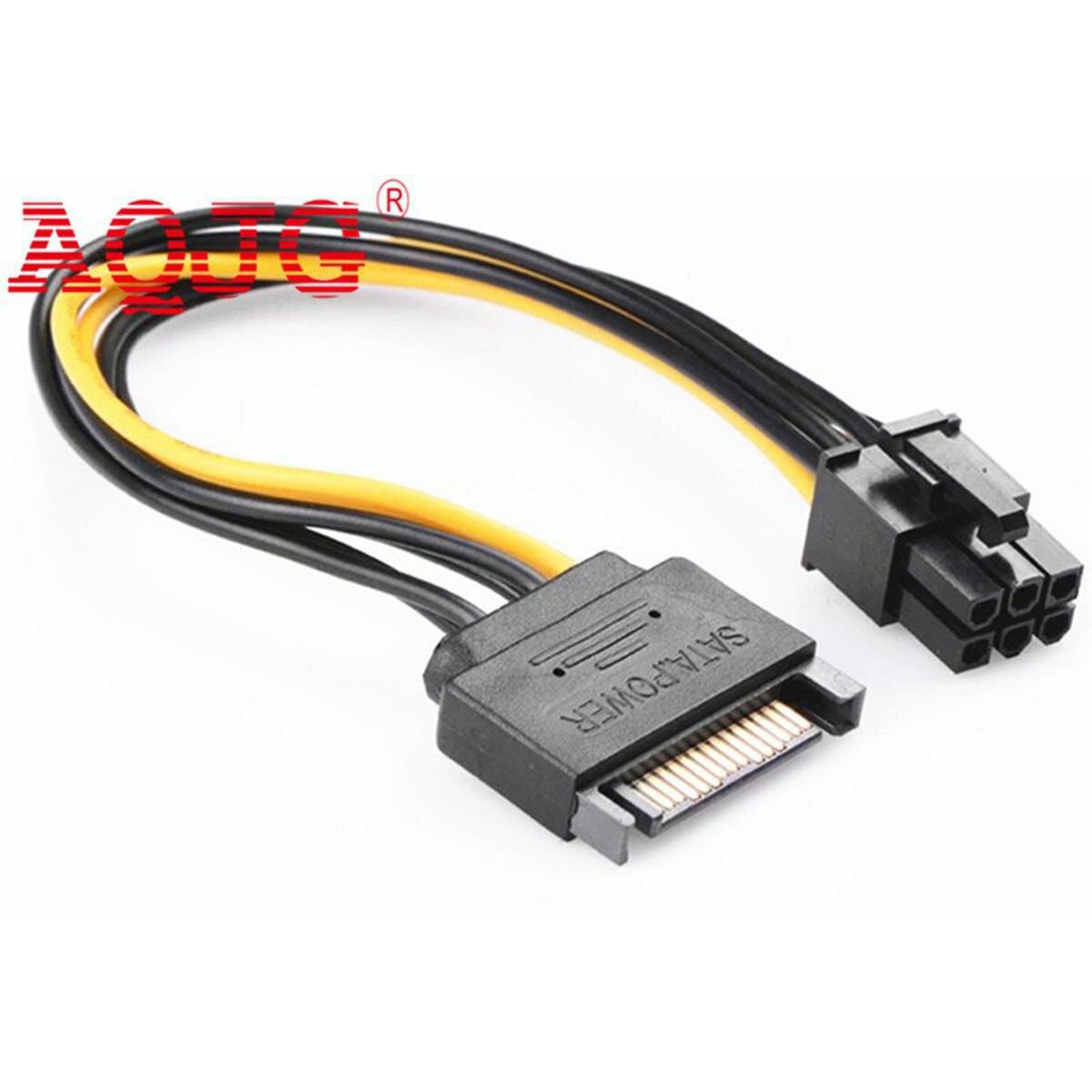 15-контактный разъем кабеля питания SATA на 6-контактный разъем 6-контактного адаптера PCI-E PCI Express, переходной каб