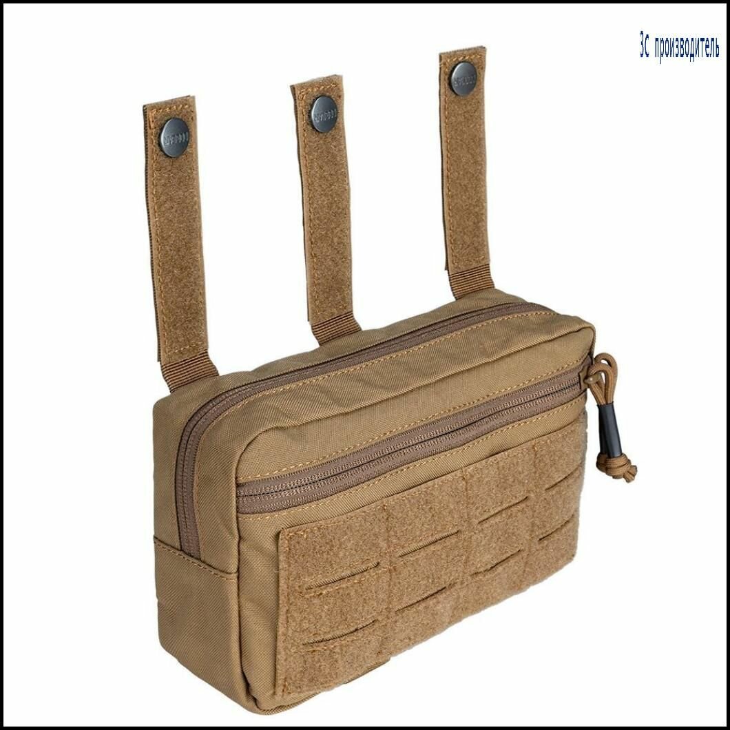 Подсумок IDOGEAR Тактический подсумок MOLLE Admin для сброса мусора Подбрюшный отсек для капельниц 3563