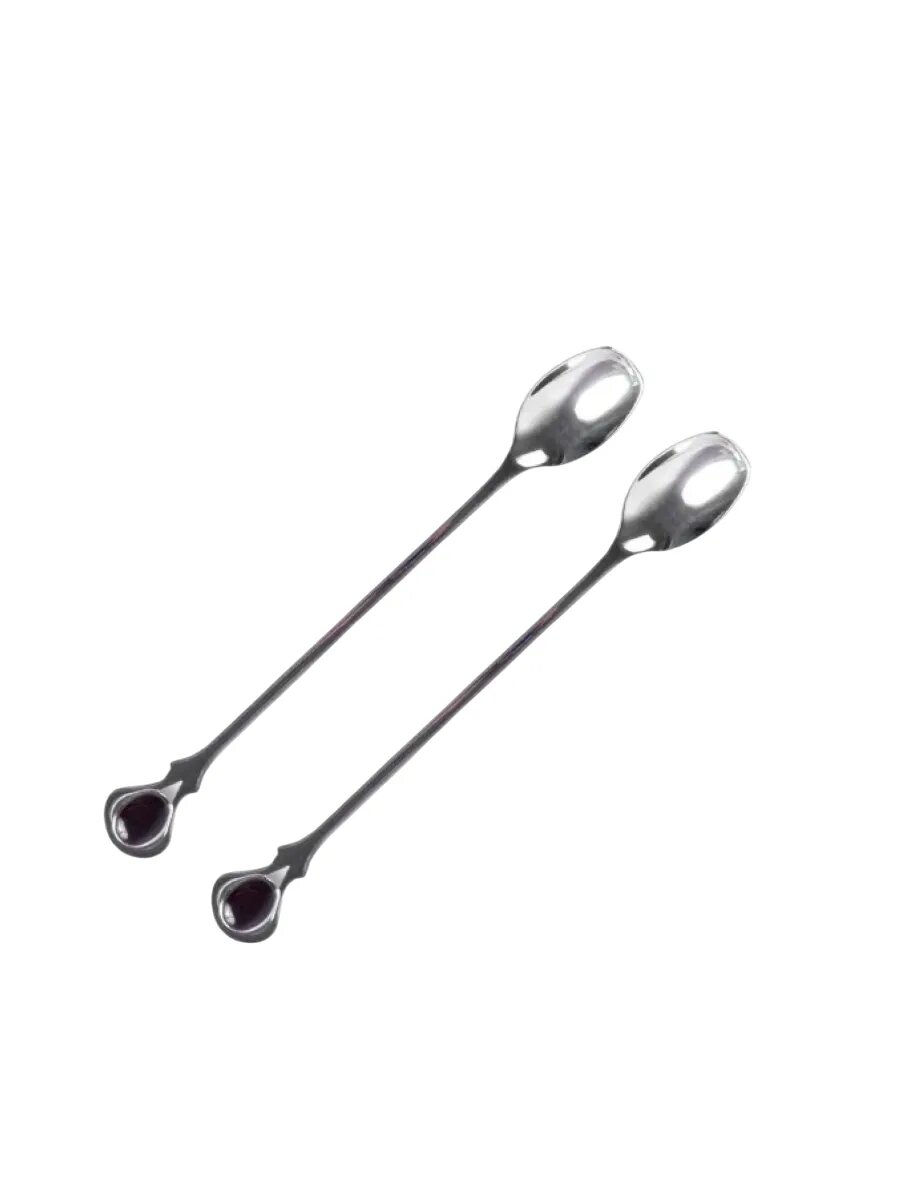 Набор кофейных ложек TimA, нержавеющая сталь 18/10, 2 шт, длина 18см, серебристые