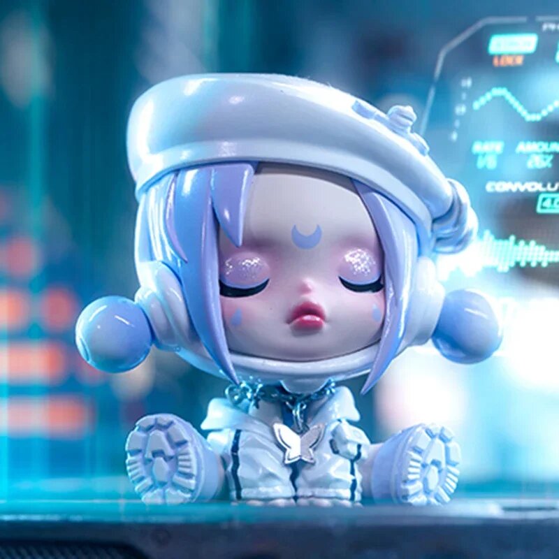 POP MART Skullpanda City of Night, Белый Meditator