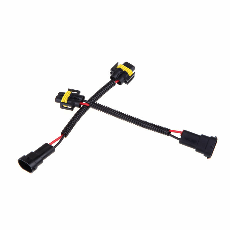 2 шт. H8 H9 H11 жгут проводов гнездо провода разъем адаптер для HID светодиодных противотуманных фар фара