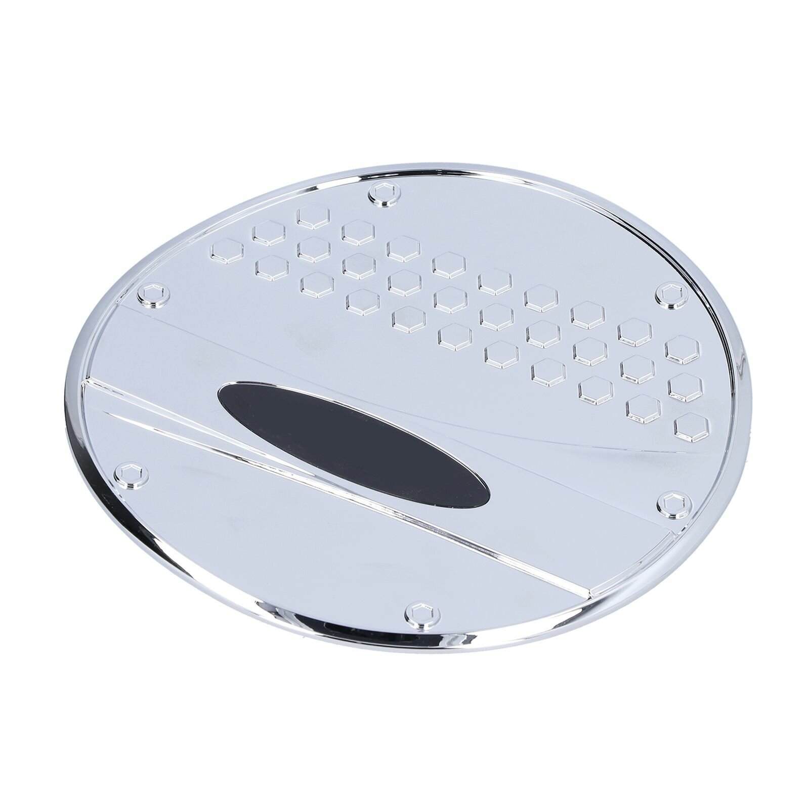 Декоративная накладка на лючок бензобака для Mazda CX-3 2016-2018, хром