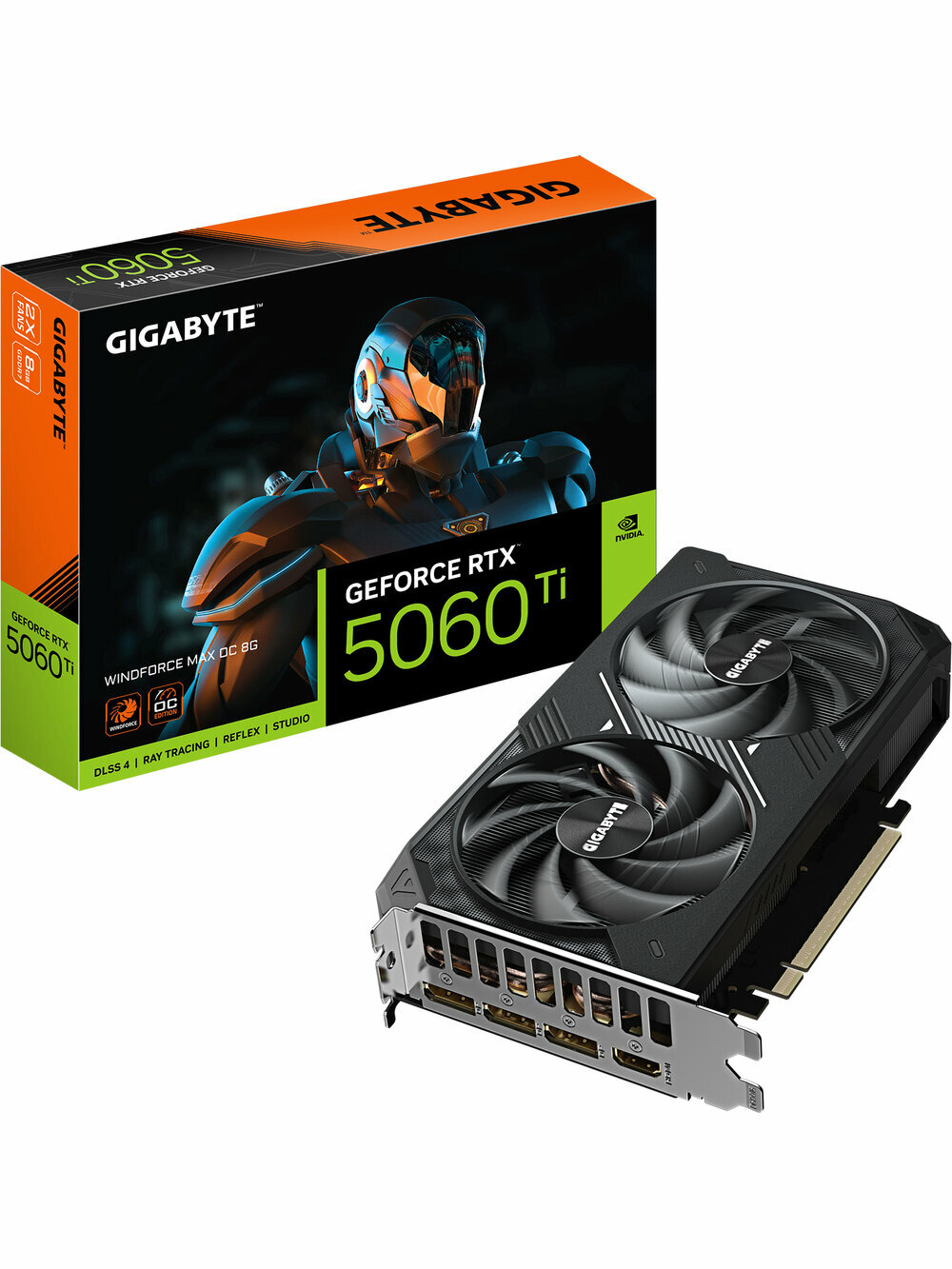 Видеокарта GIGABYTE GeForce RTX 5060 Ti WindForce Max OC 8G (GV-N506TWF2MAX OC-8GD)