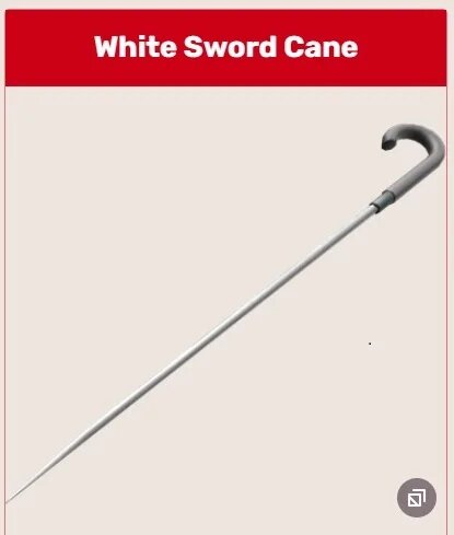 Игрушечный код ROB White Sword Cane для фокусов и кардистри, коллекционная карточная система, пластиковые карты с фэнтез