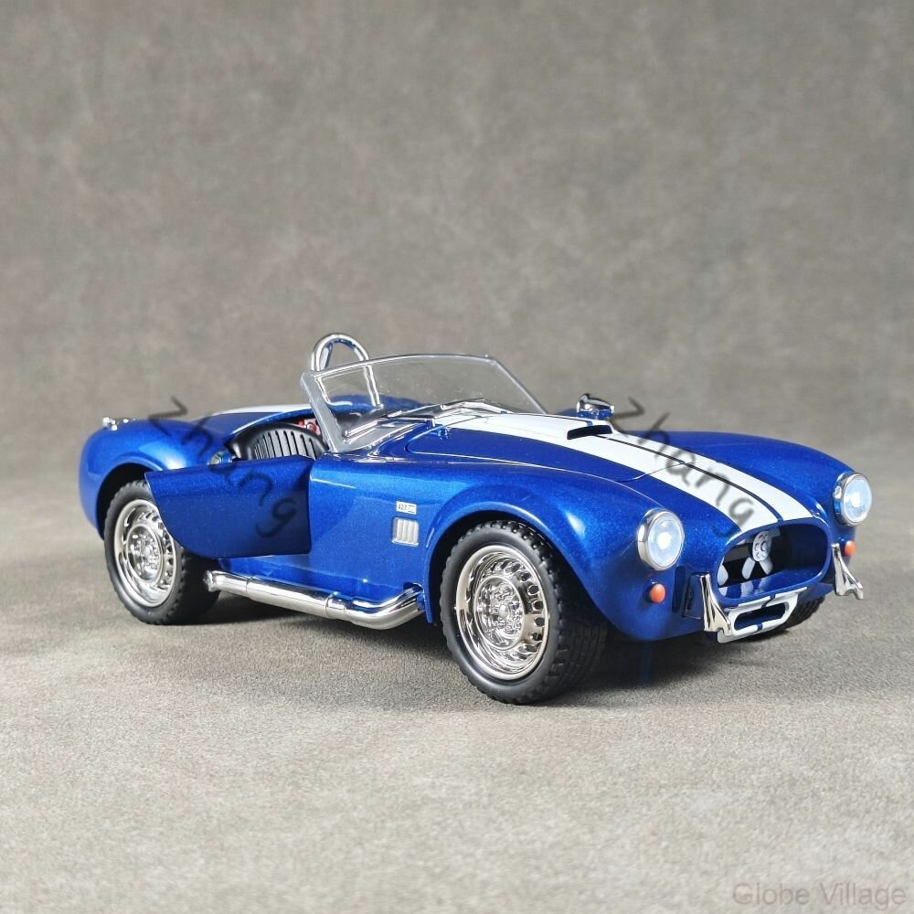 Mодель автомобиля 1:22 Ford Shelby Ac Cobra 1965 Классические автомобили Детские игрушки Коллекция