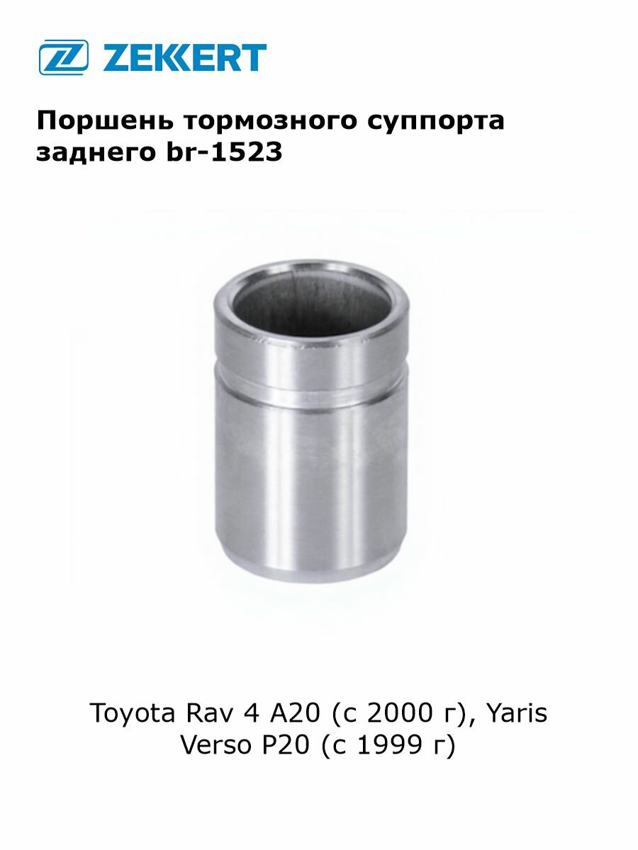 Поршень тормозного суппорта заднего для Toyota Rav 4 A20 (с 2000 г), Yaris Verso P20 (с 1999 г) арт br-1523