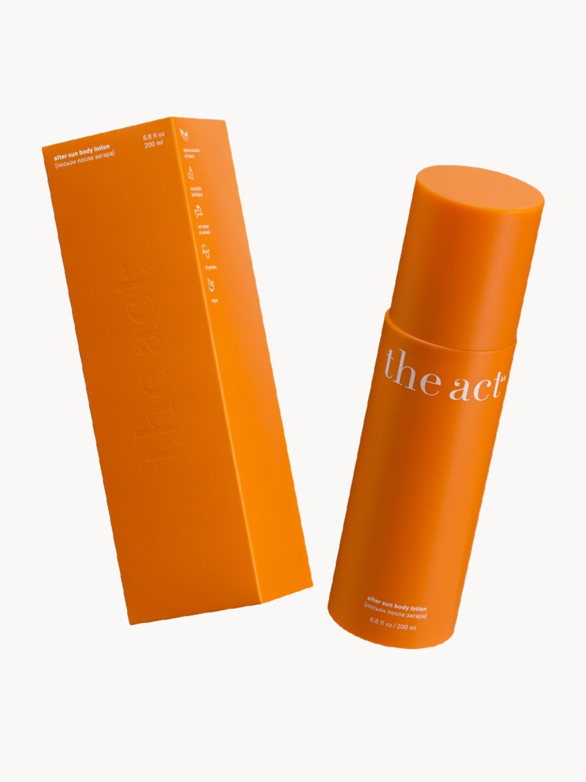 Лосьон для тела The Act после загара с шиммером, с пантенолом, 200 мл
