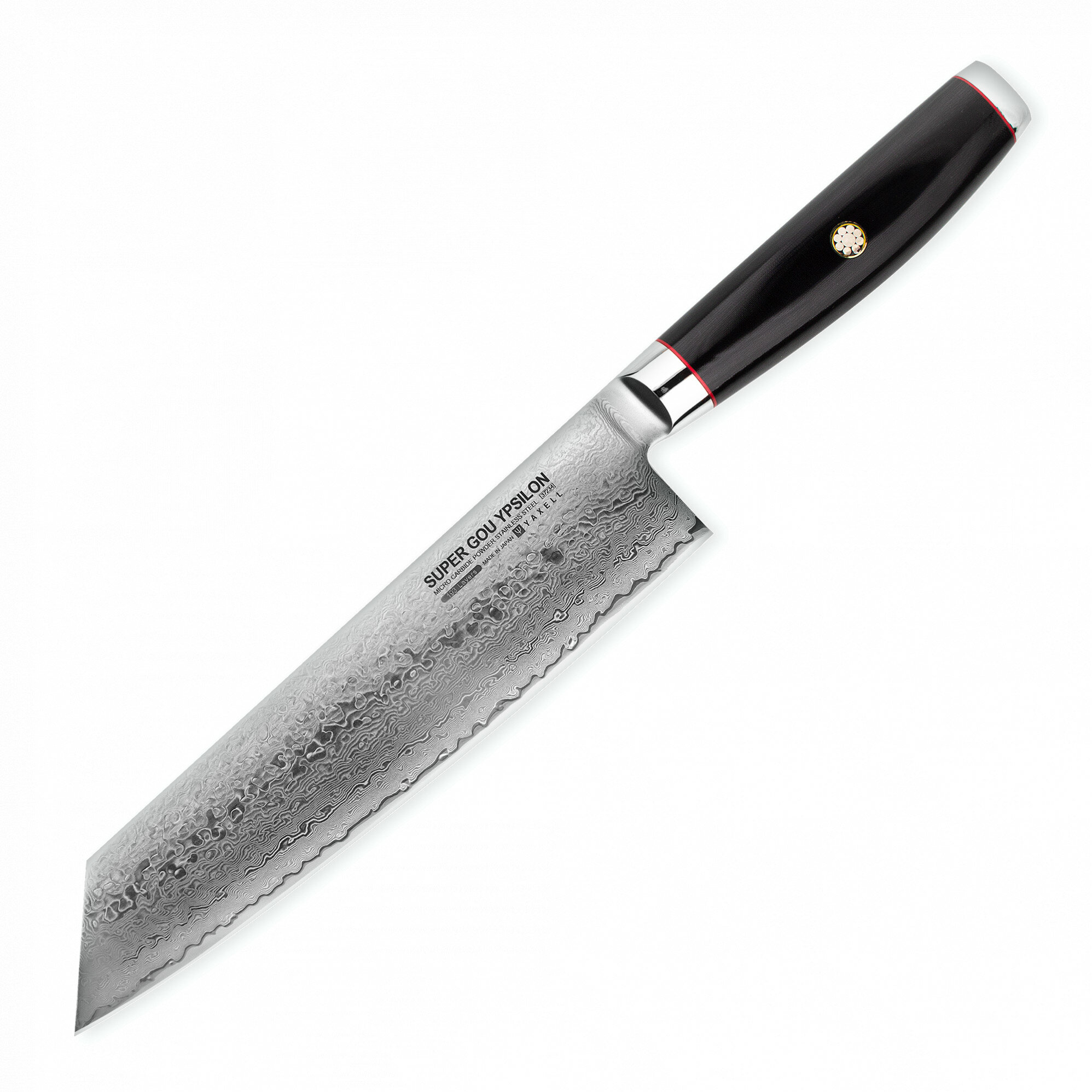 Профессиональный поварской кухонный нож, Kiritsuke 20 см, дамасская сталь YA37234 Ypsilon (193 слоя)