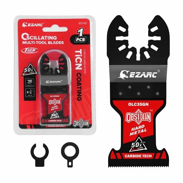 Карбидная насадка EZARC по металлу серия обсидиант, для реноватора мультитула, полотно пильное 1 шт.