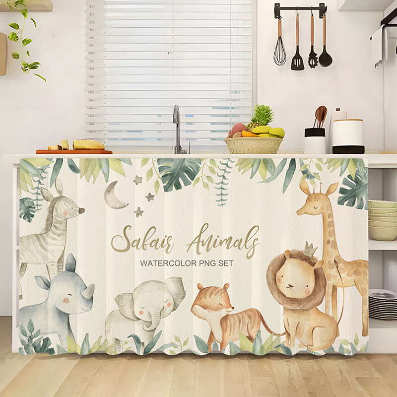 Водонепроницаемая и маслостойкая кожаная шторка для кухонного шкафа, пылезащитная шторка для дверцы шкафа с липучкой, декоративная шторка.