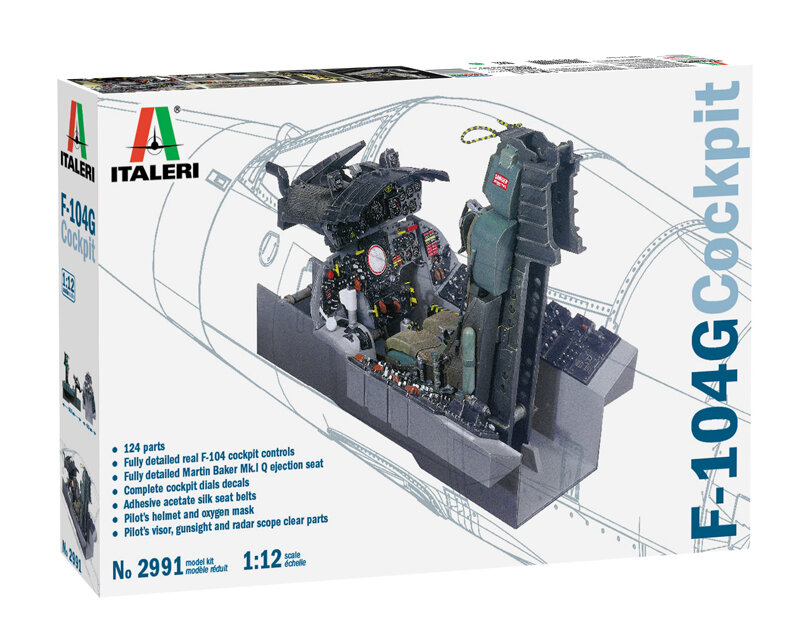 Сборная модель "Авиация F-104G Cockpit" (1:12), артикул 2991