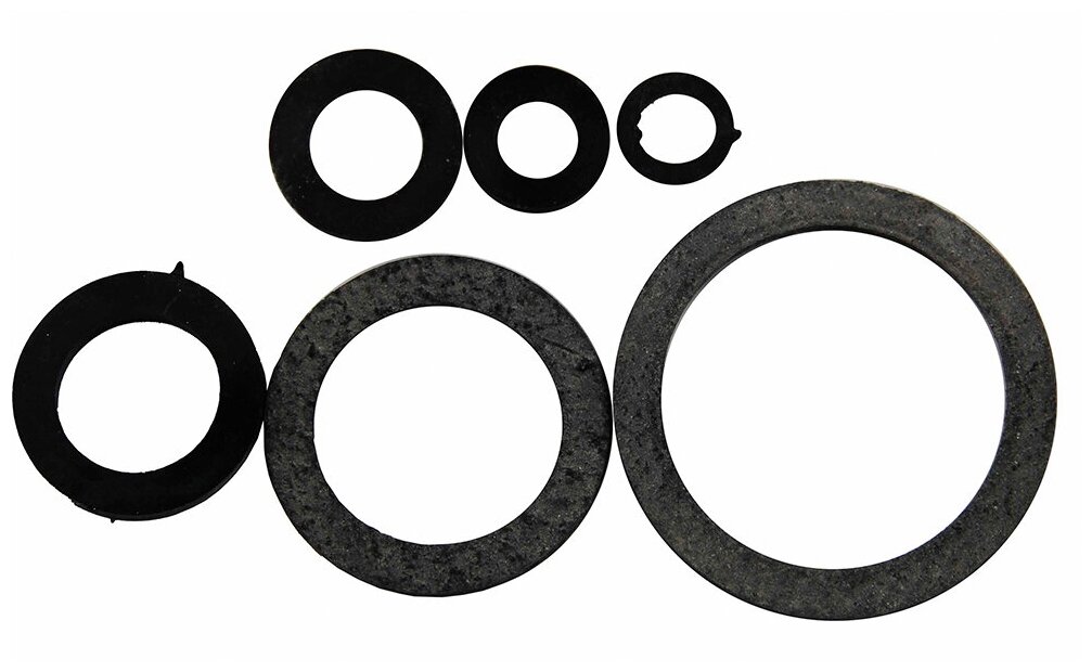 Набор прокладок MasterProf Сантехник №3, резиновые, 6 штук