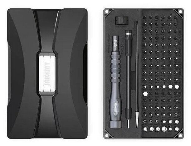 Набор отверток для точных работ биты насадки инструмент для ремонта электроники Jakemy JM-8177 106 в 1