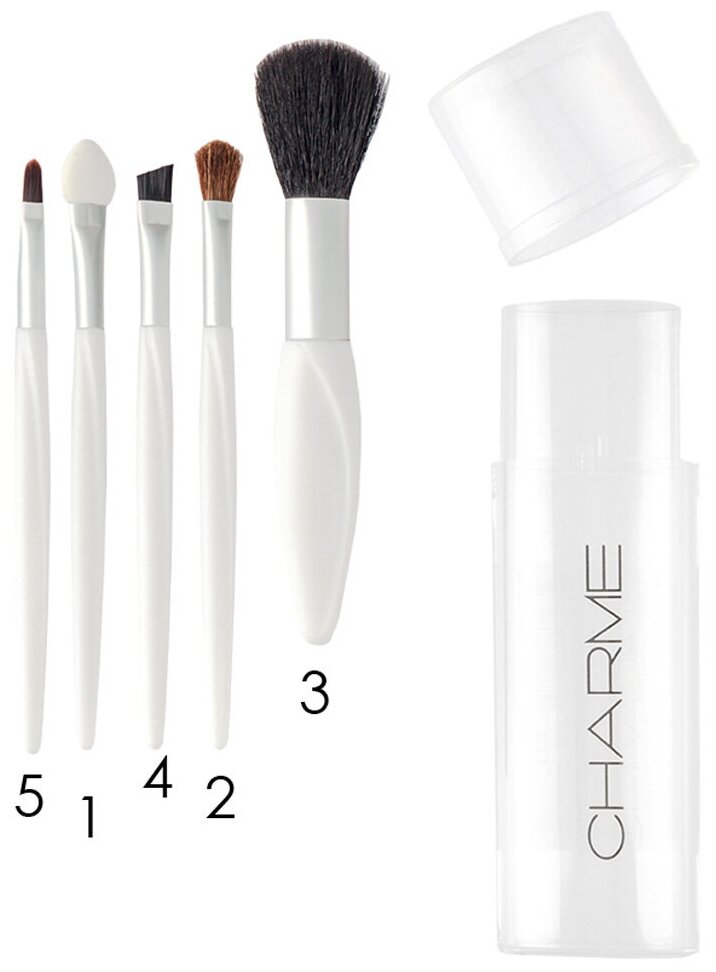 CHARME Набор кистей для макияжа из натурального ворса