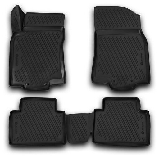 Коврики 3D в салон полиуретан 4 шт для Ниссан ИксТрейл CARNIS00059 Element