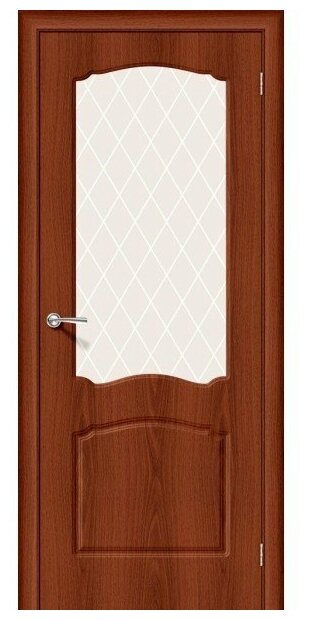 Межкомнатная дверь винил start Альфа-2 остекленная Italiano Vero BRAVO