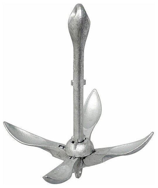 Якорь-кошка складной, 2,5 кг, оцинкованная сталь
