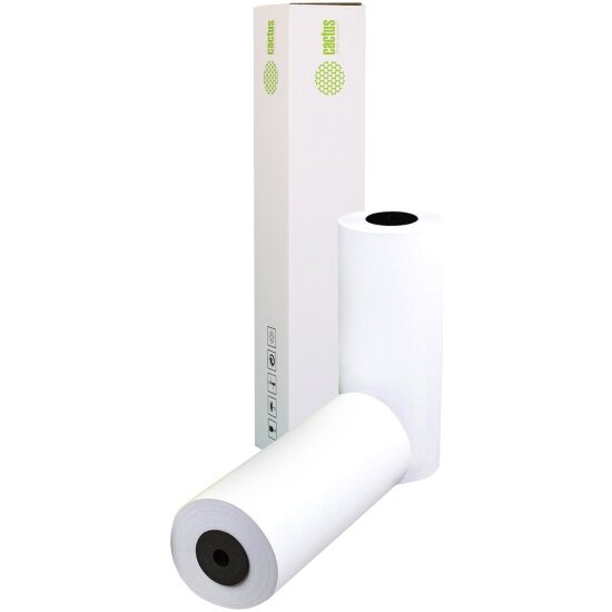 Бумага Cactus Eco CS-LFP80-420457E A2 420мм-45.7м/80г/м2/белый CIE155% универсальная втулка:50.8мм (упак:2рул)