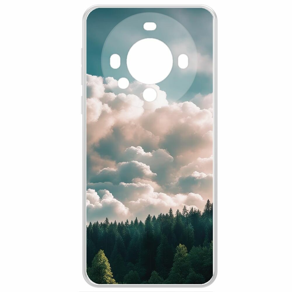 Чехол-накладка Krutoff Clear Case Облачно для Huawei Mate 60