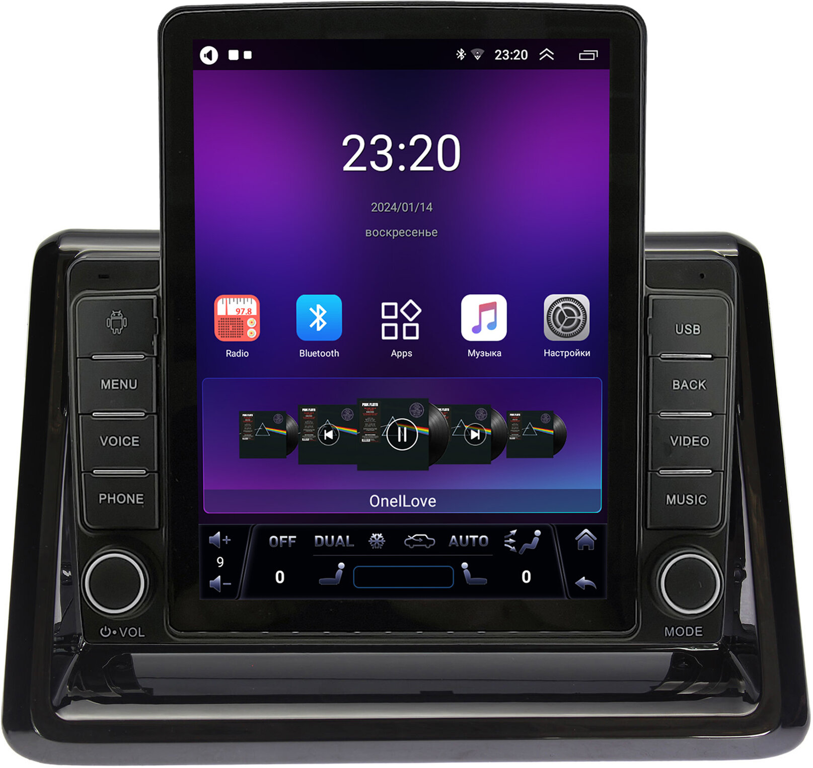 Штатная магнитола Canbox GTR095-9194 Toyota Esquire, Noah 3 (R80), Voxy 3 (R80) 2014-2022 Android 10 (QLed, 4/64, DSP, CarPlay)