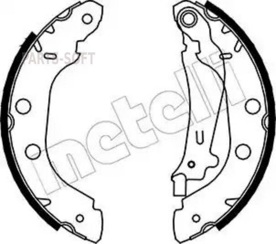 К-т бараб. тормоз. колодок Renault Kangoo , Nissan Primera 228,6x42 Metelli арт. 530354
