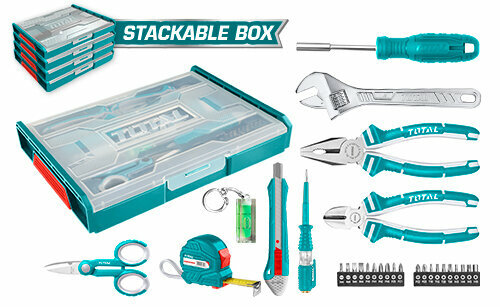 Набор ручного инструментов в кейсе 29 предметов TOTAL универсальный THKTV02H291