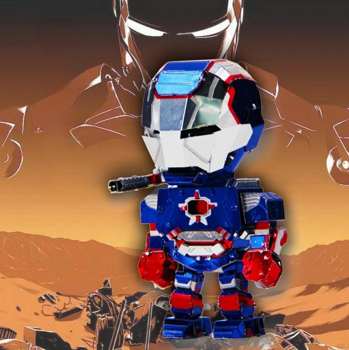 Металлический конструктор / 3D конструктор / Сборная модель Iron man 3