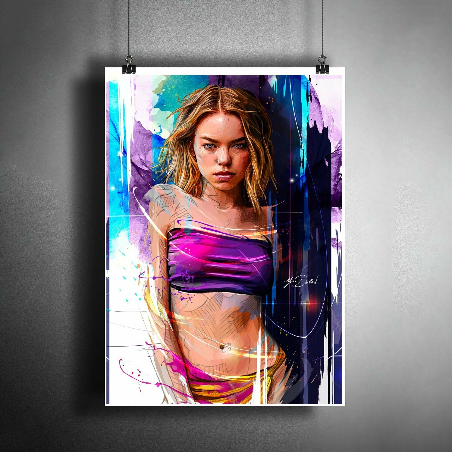 Постер плакат для интерьера "Милли Олкок. Рейенира Таргариен. Дом дракона" / Декор дома, офиса, комнаты, квартиры, детской A3 (297 x 420 мм)