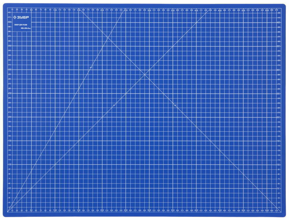 ЗУБР 600 х 450 х 3 мм, непрорезаемый коврик (09901)