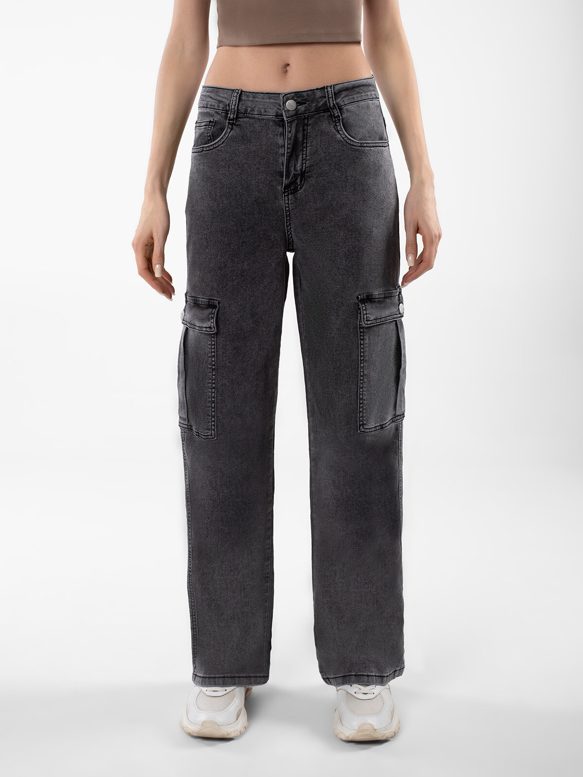 Джинсы карго 