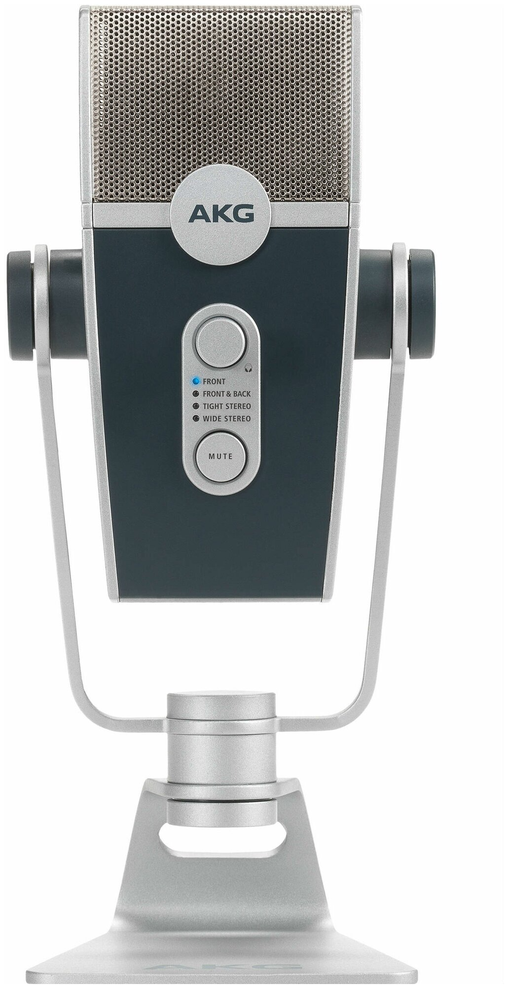 Конденсаторный микрофон AKG Lyra (C44-USB), разъем: mini jack 3.5 mm, серый/черный