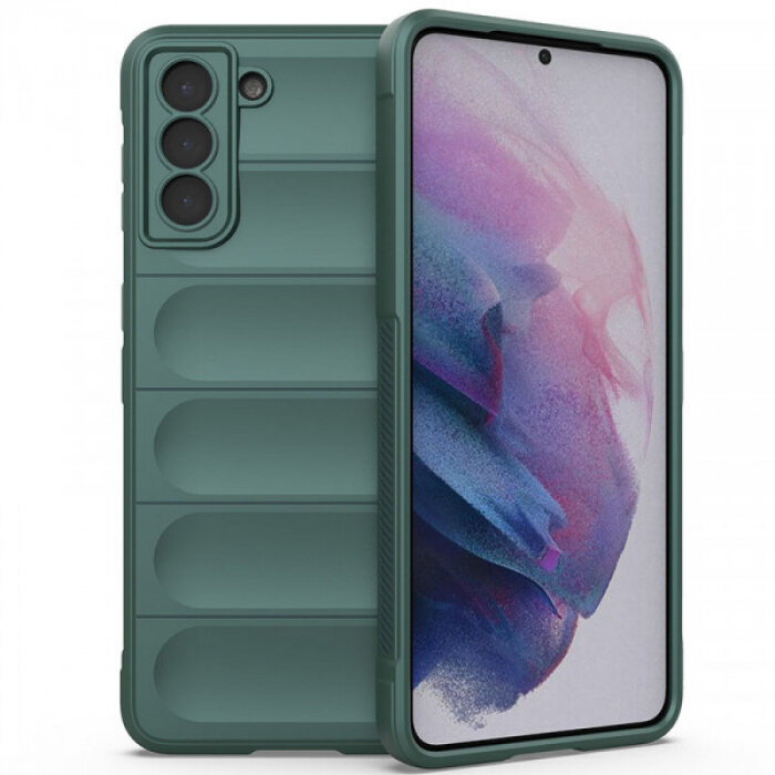 Flex Silicone Противоударный чехол для Samsung Galaxy S21 Plus с защитой камеры и микрофиброй