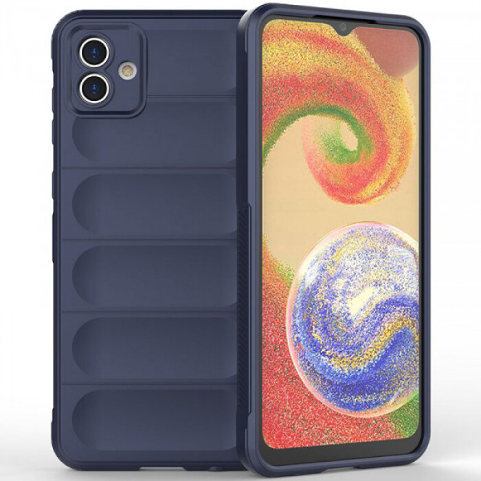 Flex Silicone Противоударный чехол для Samsung Galaxy A04 4G / M13 5G с защитой камеры и микрофиброй