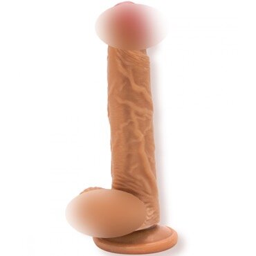 57346 Lola Games Nudes Steadfast, загорелый. Фалоимитатор с мошонкой на присоске