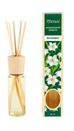 Ароматизатор воздуха тростниковый белоцвет, Эльфарма, 45 мл.