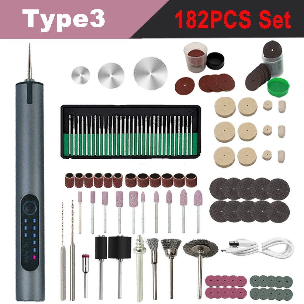 Беспроводная шлифмашина Type3 182PCS Set