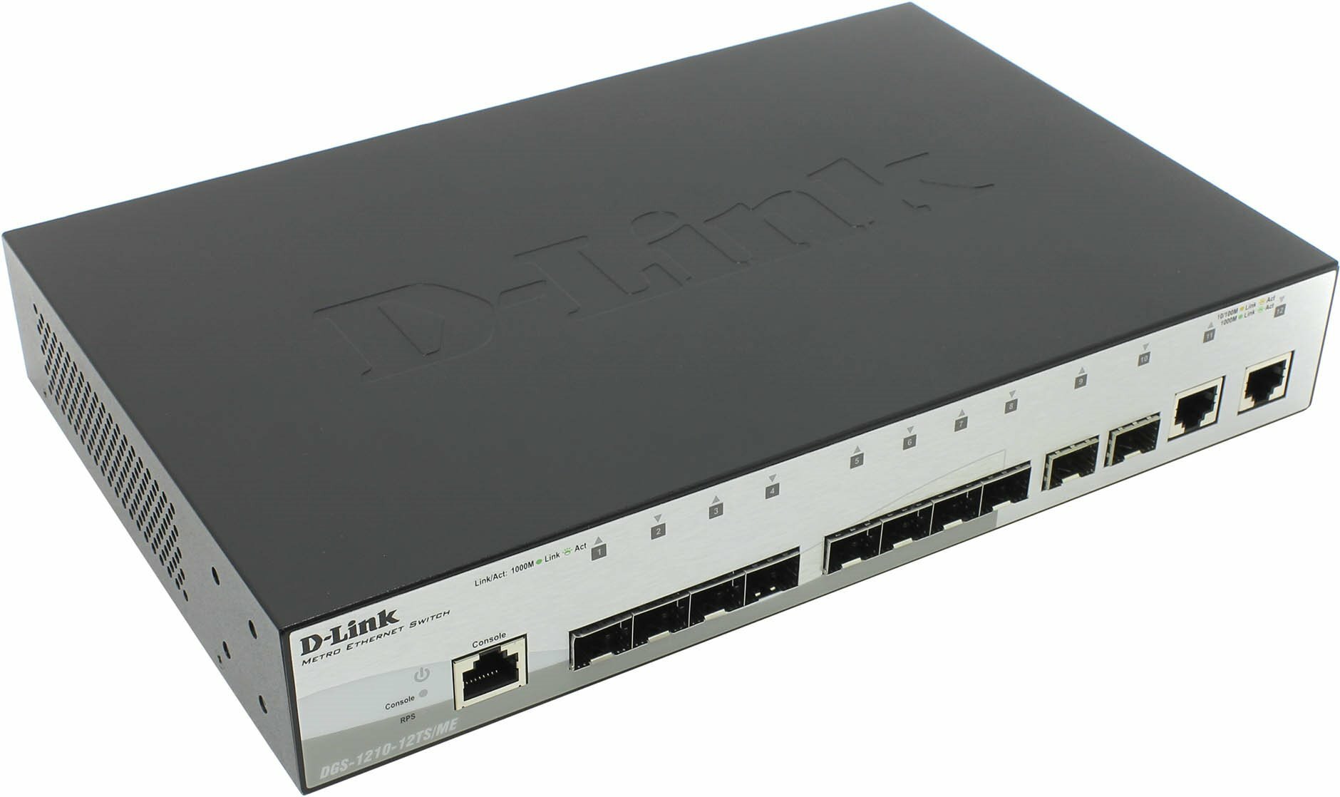 Коммутатор D-Link DGS-1210-12TS/ME/B1A L2 10х1000Base-X SFP 2х10/100/1000Base-T
