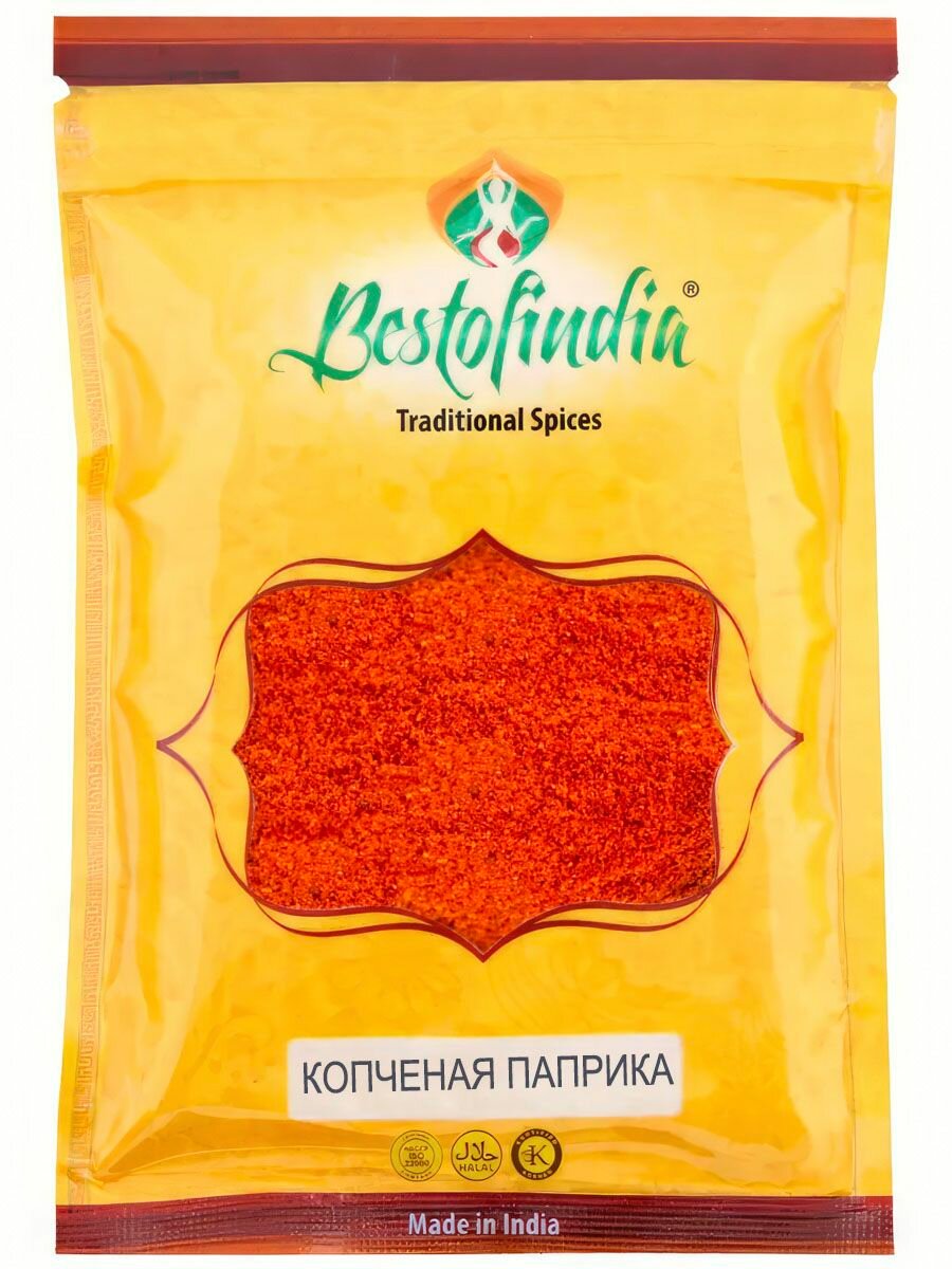 SMOKED PAPRIKA Bestofindia (копчёная паприка, Бестофиндия), 100 г.