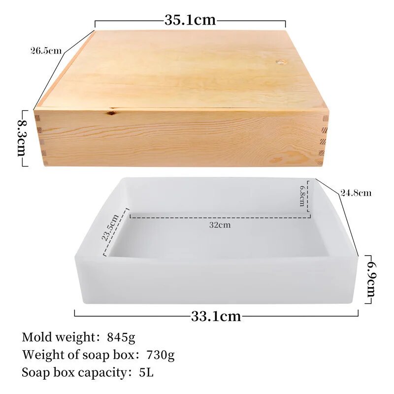 Набор для мыловарения из силикона FM-SM10163 Square 5L