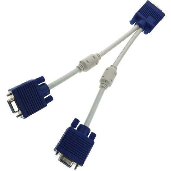 Видеоадаптер-разветвитель Espada VGA M to 2*VGA F 25cm