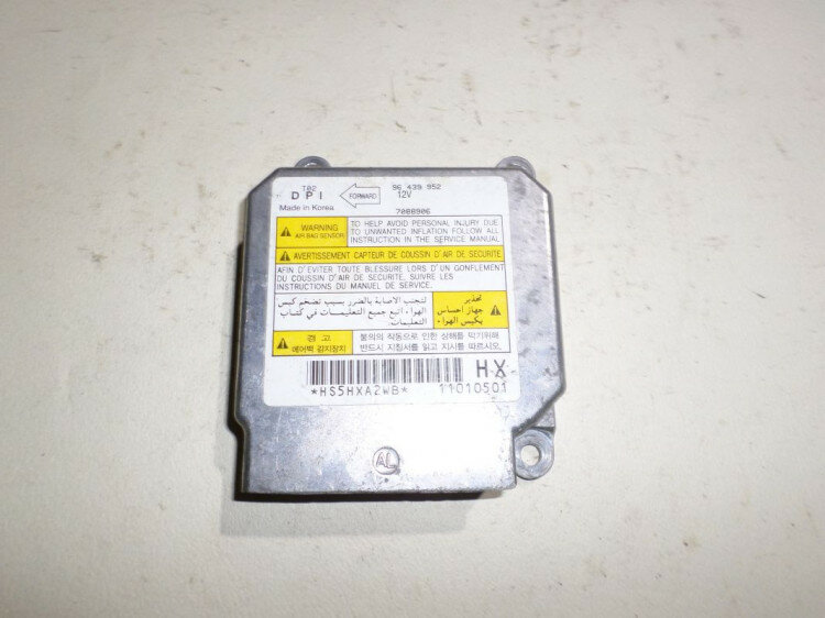 Блок управления подушкой безопасности 96439952 HX 7088906 Шевроле Авео Т200 аэрбегом