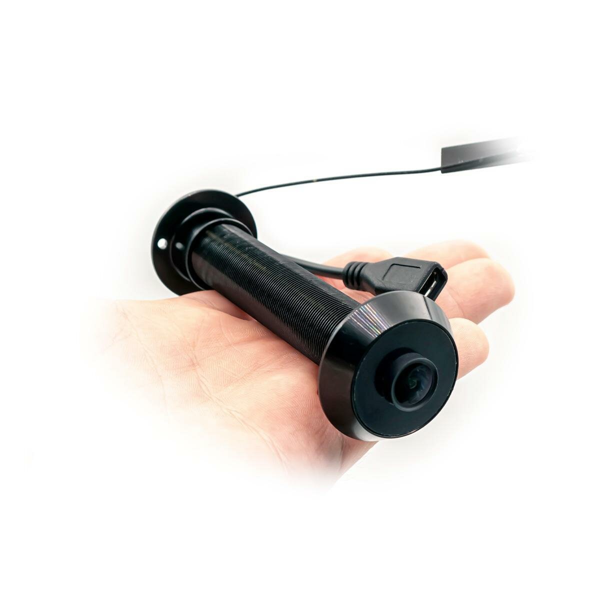 Дверной WiFi-TUYA видеоглазок iхоум НQ-08B/Tuya (N54315MI) видит в полной темноте, с датчиком движения и записью на SD карту памяти в виде обычного,